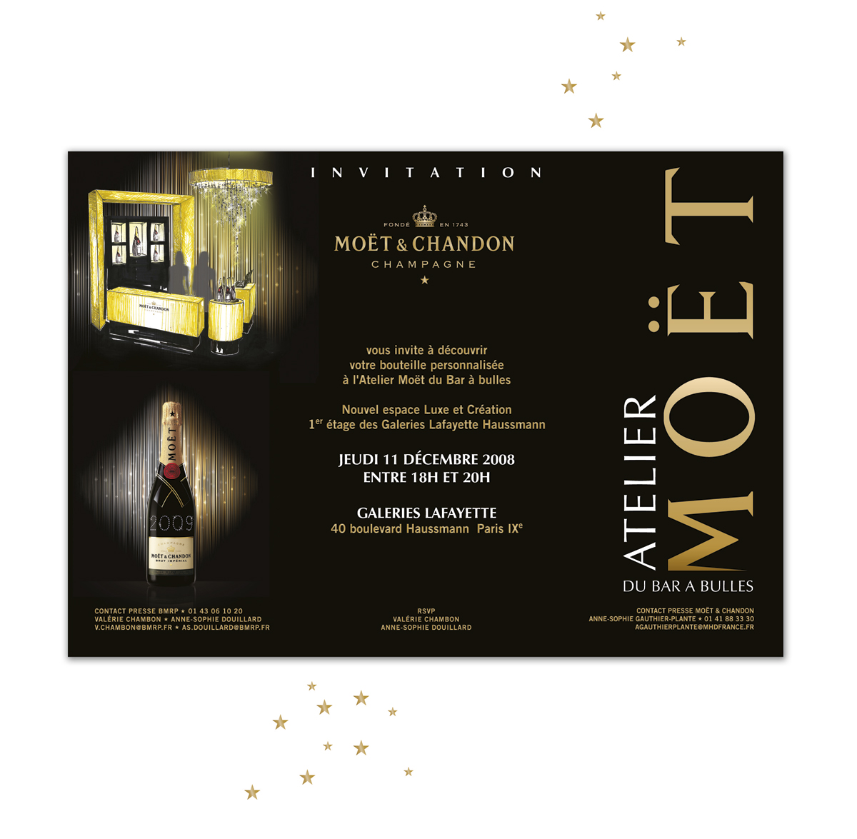 Campagne Moët & Chandon par Claire Duclert Design Graphique - Paris